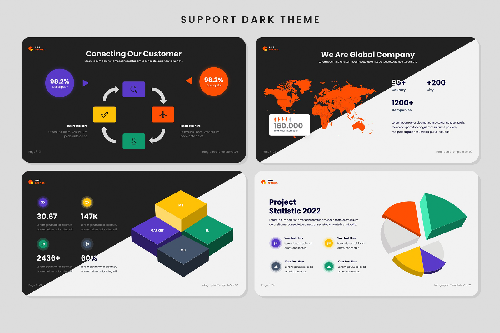 Infographic Vol.02 Google Slide Template, Presentation Templates ...