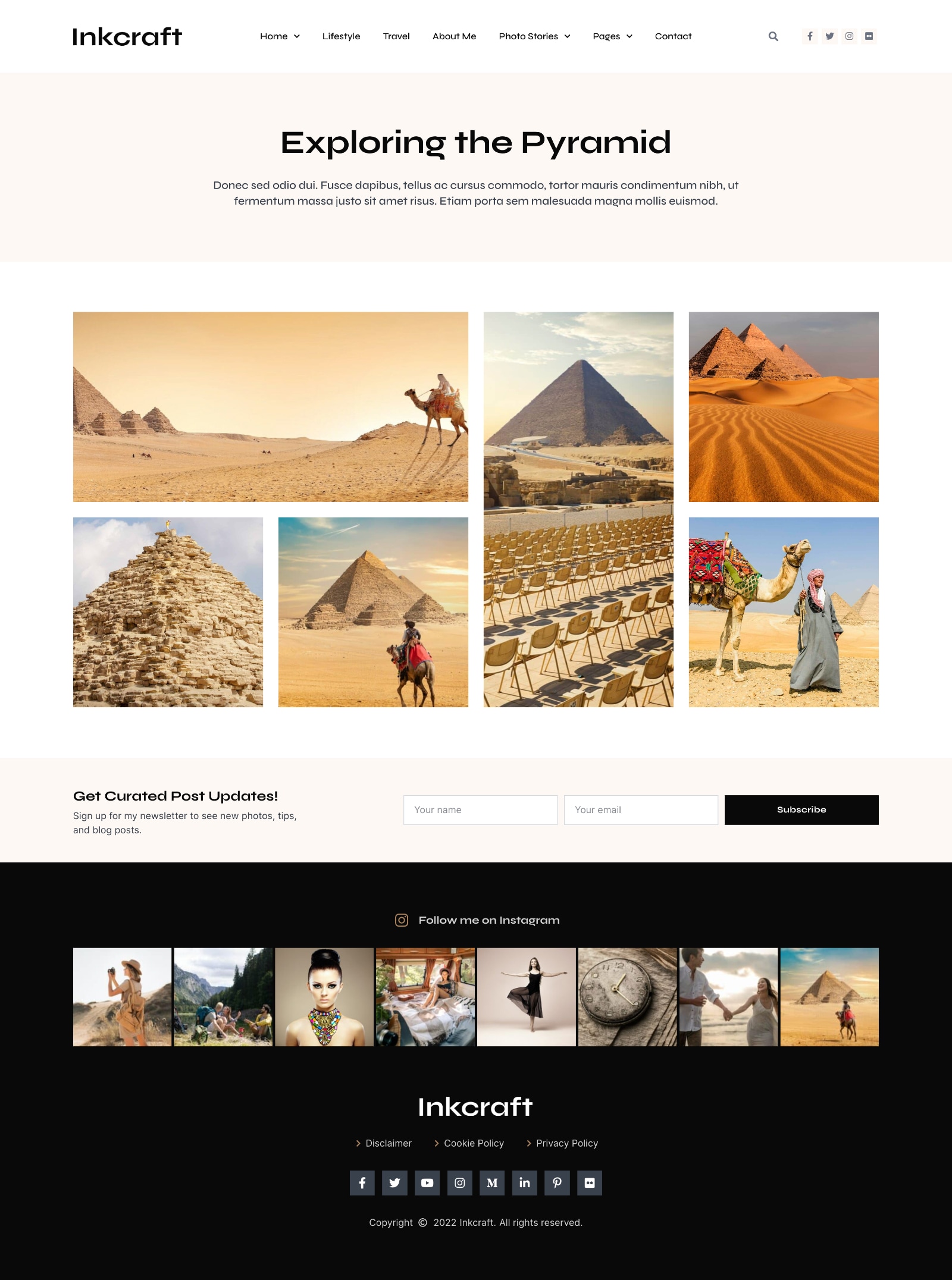 Inkcraft - Modern Blog & Magazine Elementor Pro Template Kit by oxaart