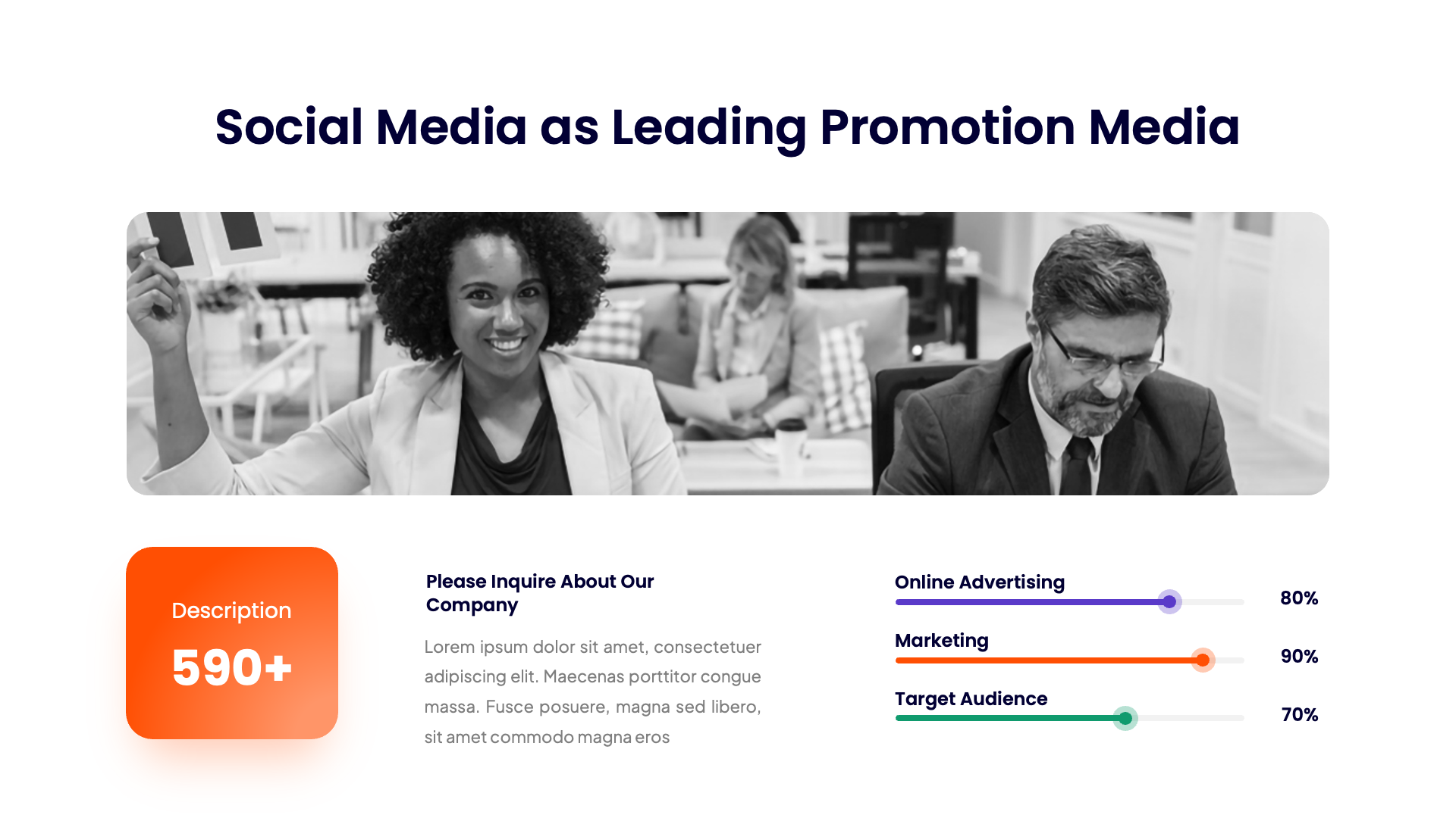 Marketa - Digital Marketing GoogleSlide Template, Presentation Templates