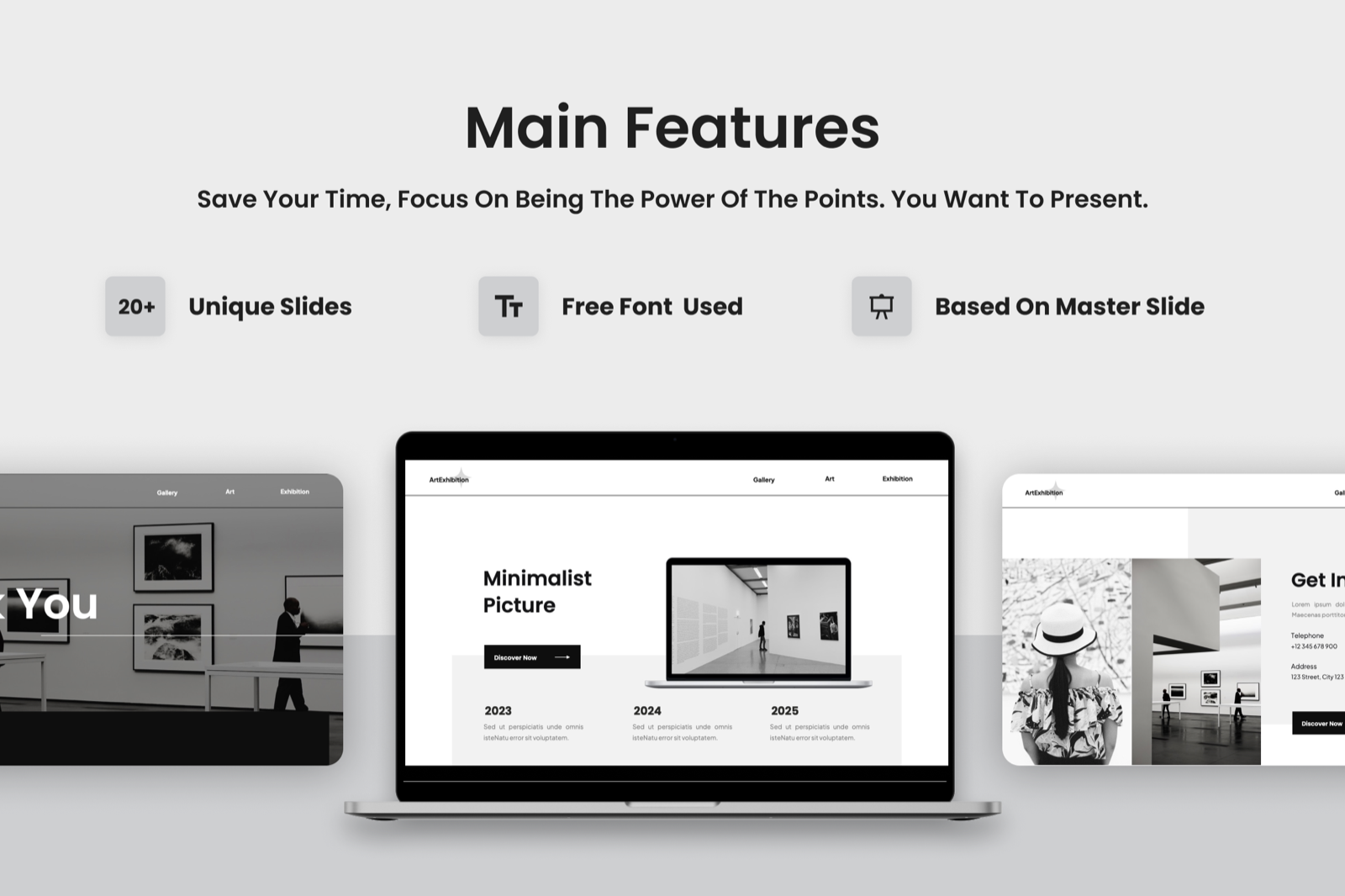 Artex - Art Exhibition Powerpoint Template, Presentation Templates