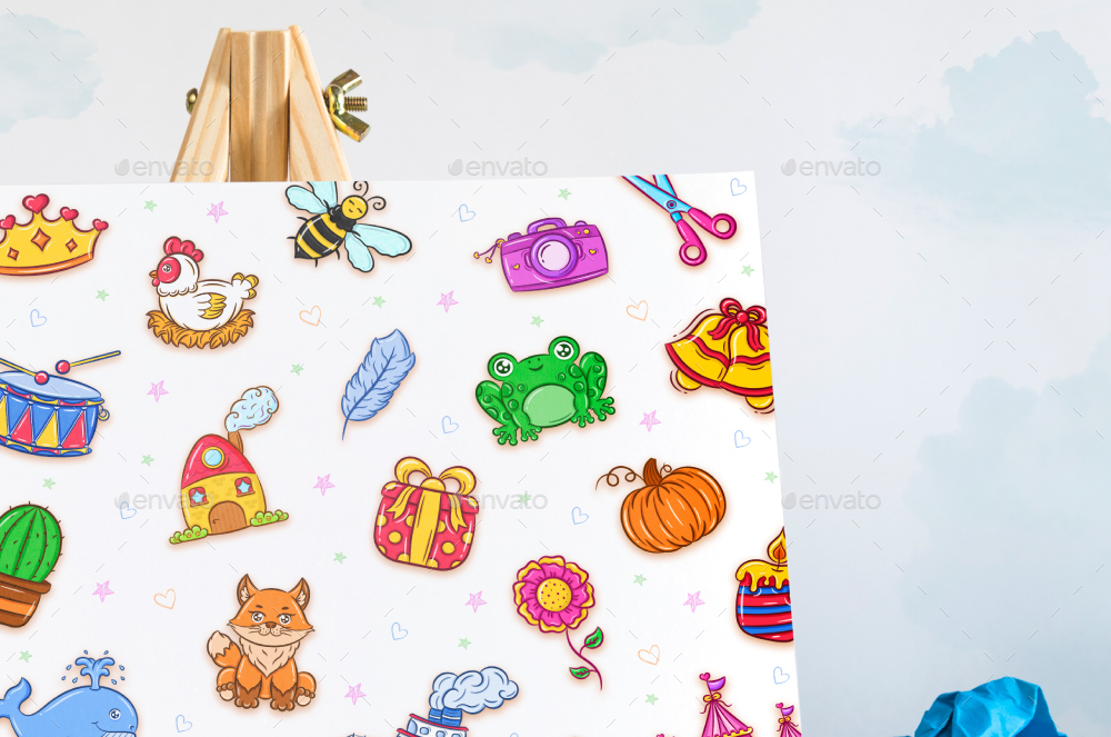 28 Cute Drawing Stickers Part 1, Vectors | GraphicRiver