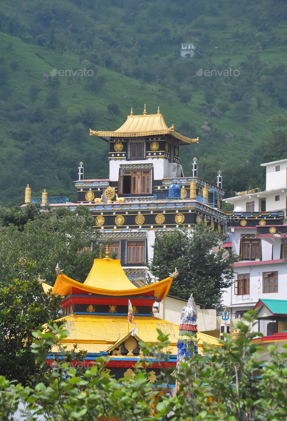 Beautiful view of Tso-Pema Ogyen Heru-kai Nyingmapa Gompa (monastery ...