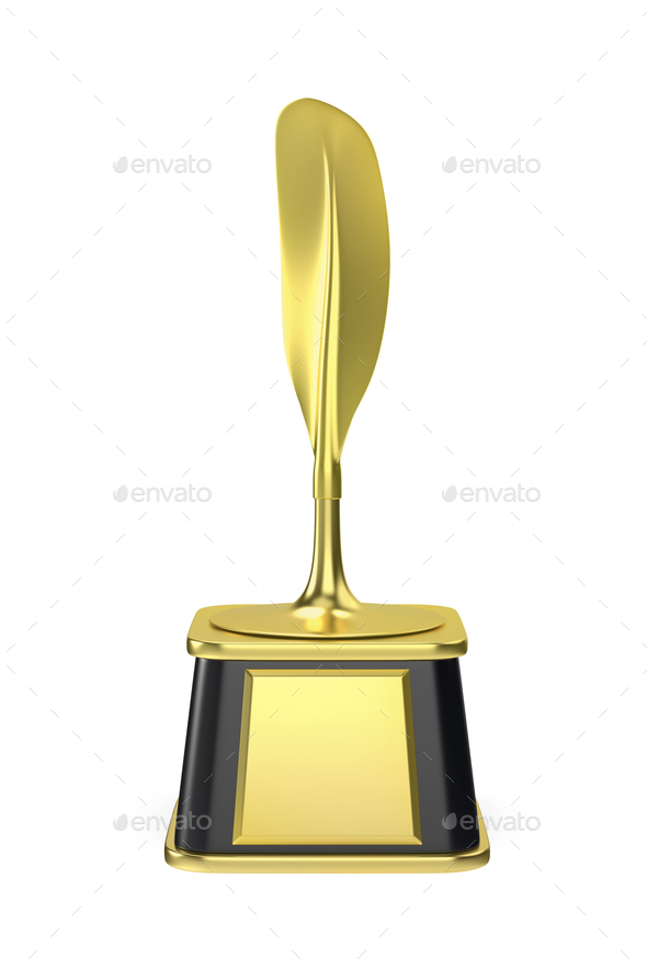 Golden trophy for rowing, kayaking and canoeing Stock Photo by magraphics