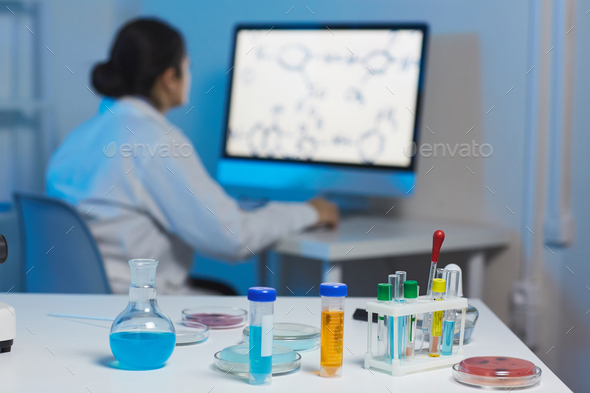 Chemical laboratory background Stock Photo by Media_photos | PhotoDune