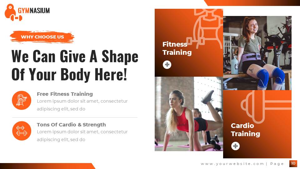 Gymnasium - Gym & Fitness PowerPoint Template, Presentation Templates
