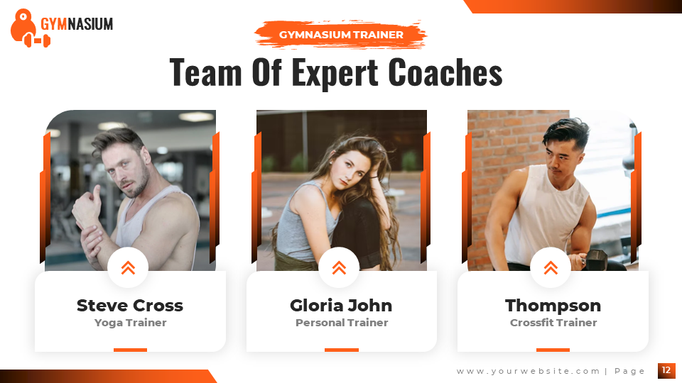 Gymnasium - Gym & Fitness PowerPoint Template, Presentation Templates