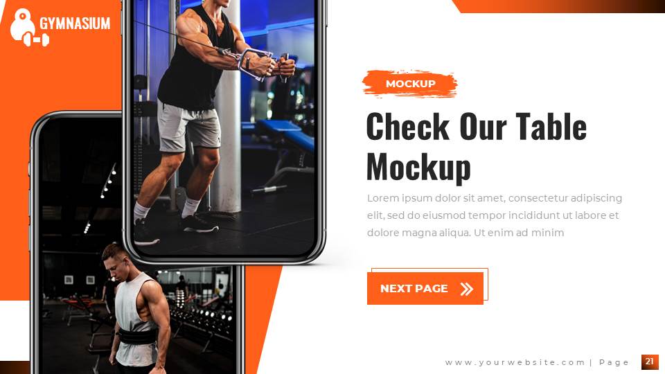 Gymnasium - Gym & Fitness PowerPoint Template, Presentation Templates