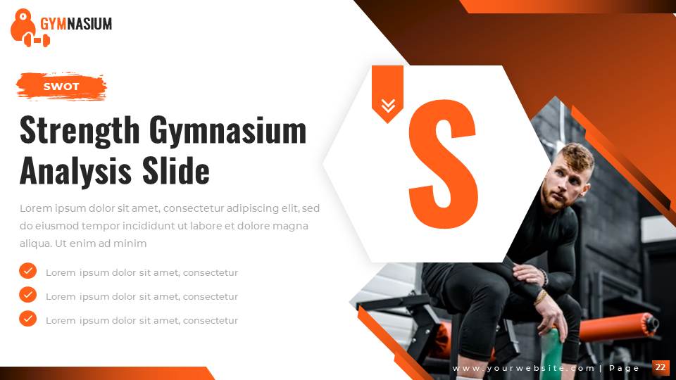 Gymnasium - Gym & Fitness PowerPoint Template, Presentation Templates