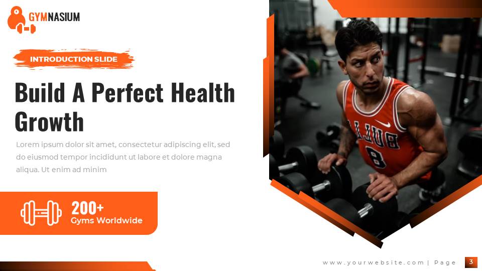 Gymnasium - Gym & Fitness PowerPoint Template, Presentation Templates