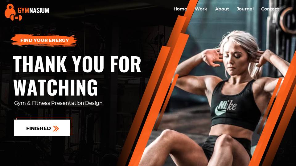 Gymnasium - Gym & Fitness PowerPoint Template, Presentation Templates