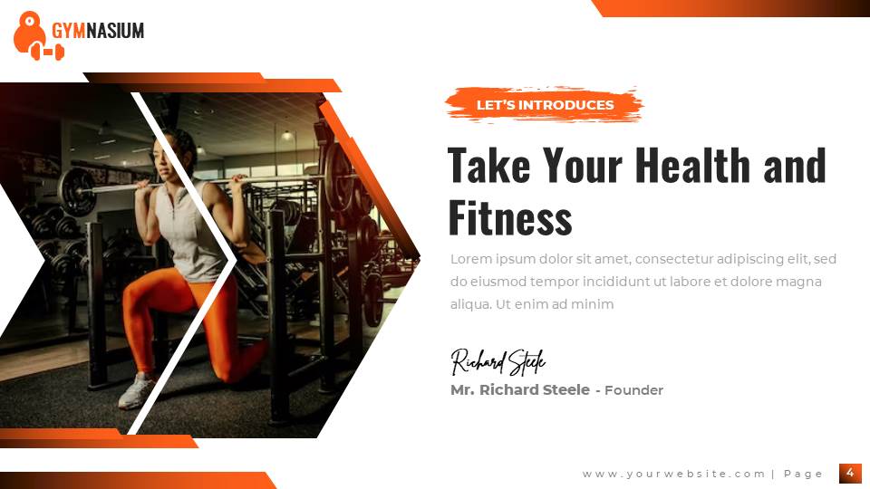 Gymnasium - Gym & Fitness PowerPoint Template, Presentation Templates