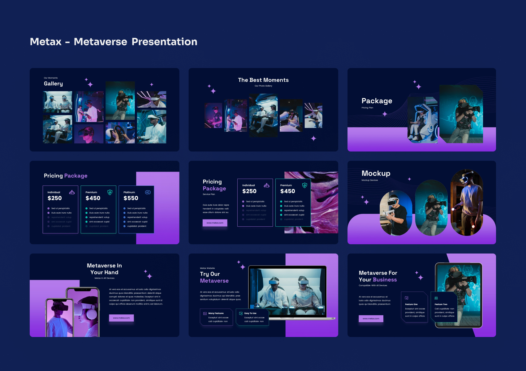 Metax - Metaverse PowerPoint Presentation, Presentation Templates ...