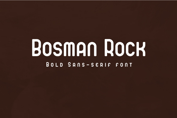Bosman Rock - Bold Display Font, Fonts | GraphicRiver