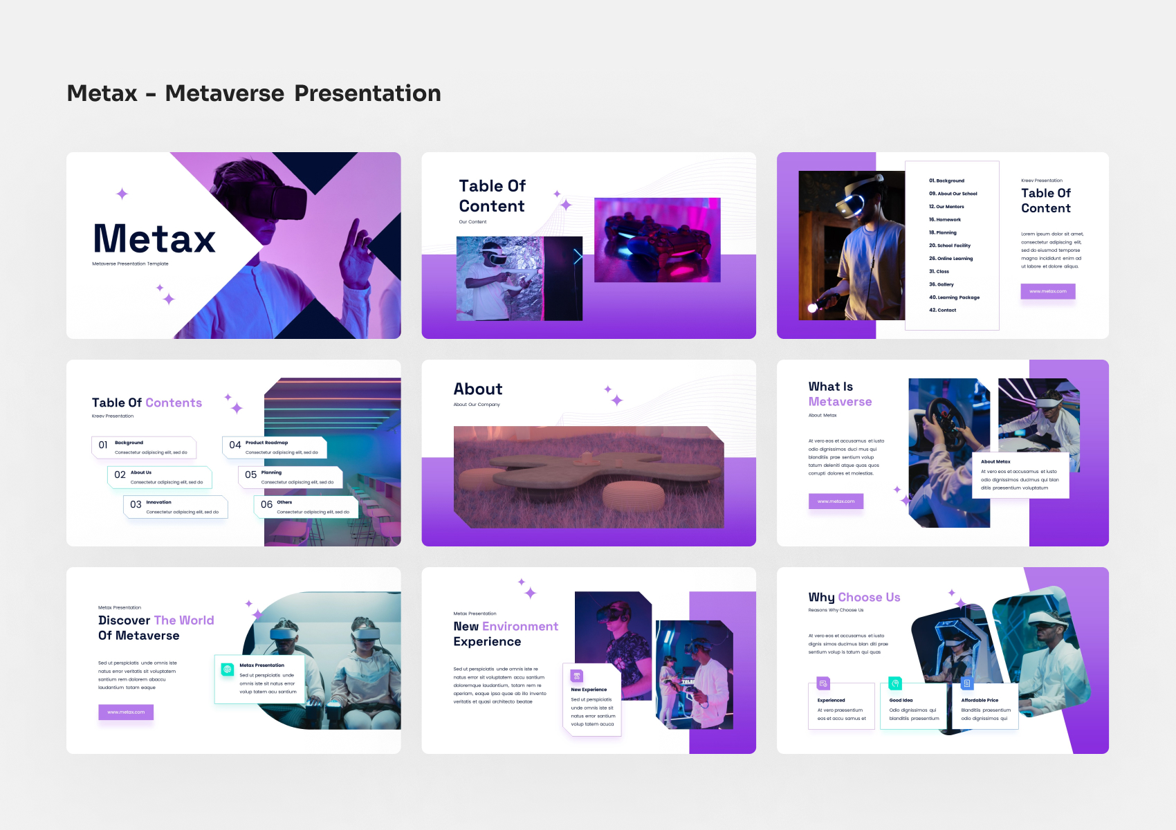 Metax - Metaverse Keynote Presentation, Presentation Templates ...