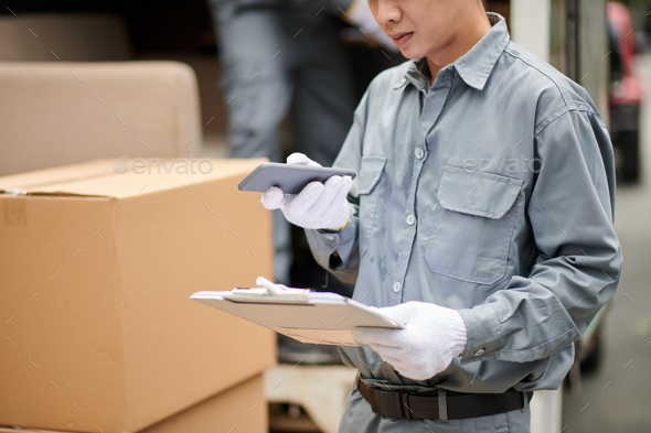Mover Photographing Document Stock Photo by DragonImages | PhotoDune