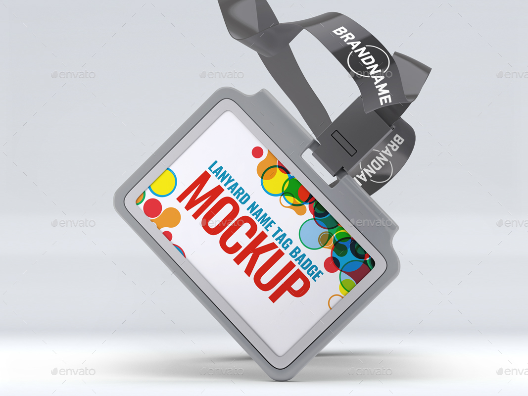 Lanyard Name Tag Badge Mock-Up, Graphics | GraphicRiver