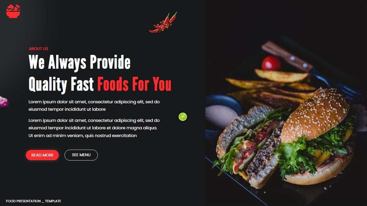 Food & Restaurant Powerpoint Template, Presentation Templates ...