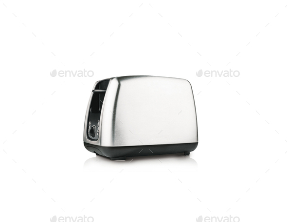 Metal toaster isolated on white Stock Photo by ozaiachin | PhotoDune