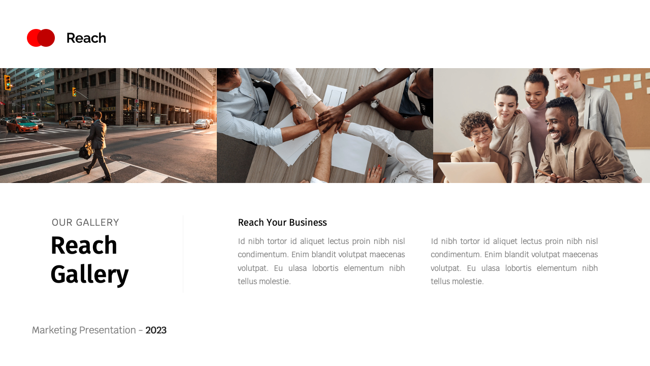 Reach - Marketing PowerPoint Template, Presentation Templates ...