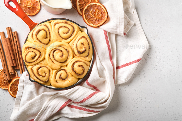 Cinnamon rolls or cinnabon homemade recipe raw dough preparation sweet ...