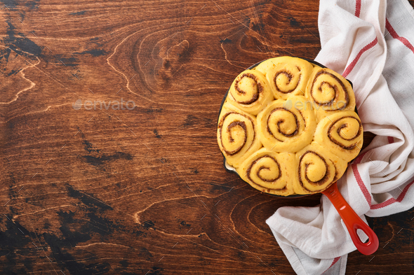 Cinnamon rolls or cinnabon homemade recipe raw dough preparation sweet ...