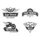 Motorcycle Badges Set Fast Riders Moto Club, Vectors | GraphicRiver