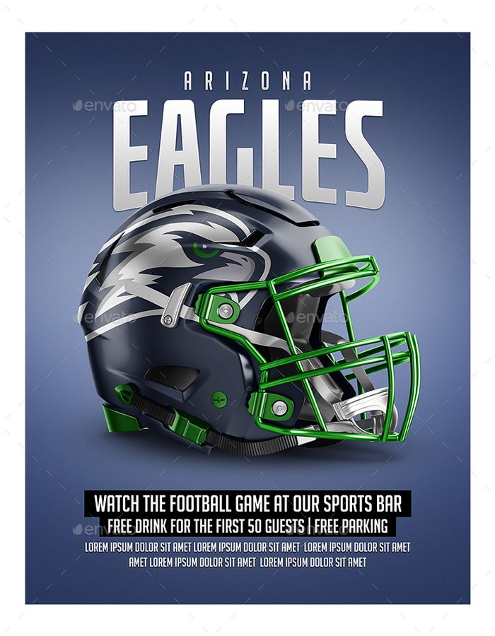 American Football Helmet Mockup, Print Templates | GraphicRiver