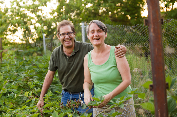 Couple farming together at home Stock Photo by kikea3 | PhotoDune