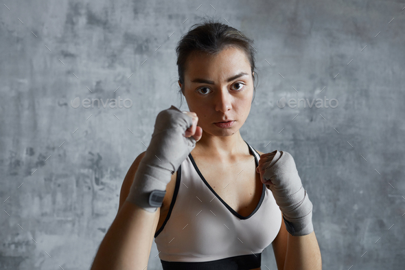 Beautiful Female Boxer Portrait Stock Photo by Media_photos | PhotoDune