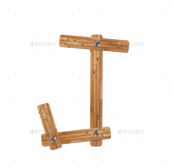 wooden alphabet - letter J Stock Photo by ozaiachin | PhotoDune
