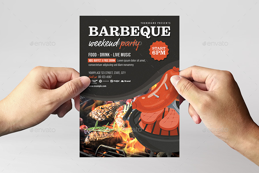 Barbecue Flyer Templates, Print Templates | GraphicRiver