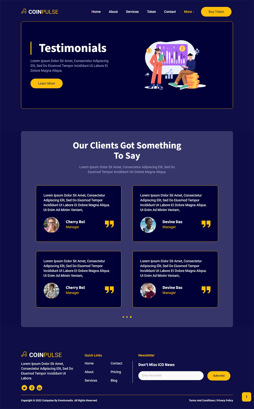 Coinpulse - Crypto Currency & Trading Elementor Template Kit by Evonicmedia