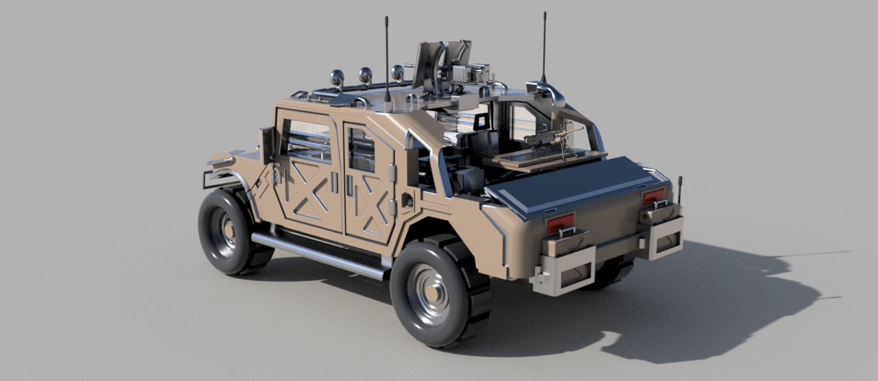 Humvee or High Mobility Multipurpose Wheeled Vehicle 3D Model - 3D ...