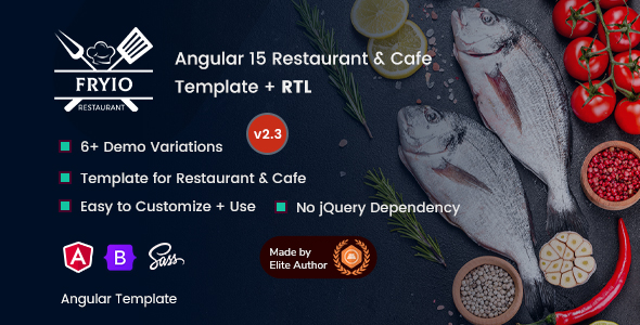 Fryio - Restaurant Cafe & Food Shop Angular 15 Template by EnvyTheme