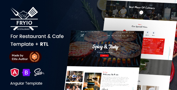 Fryio - Restaurant Cafe & Food Shop Angular 15 Template by EnvyTheme