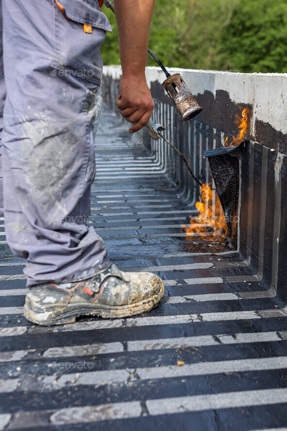 Bituminous membrane waterproofing system details and installation on ...