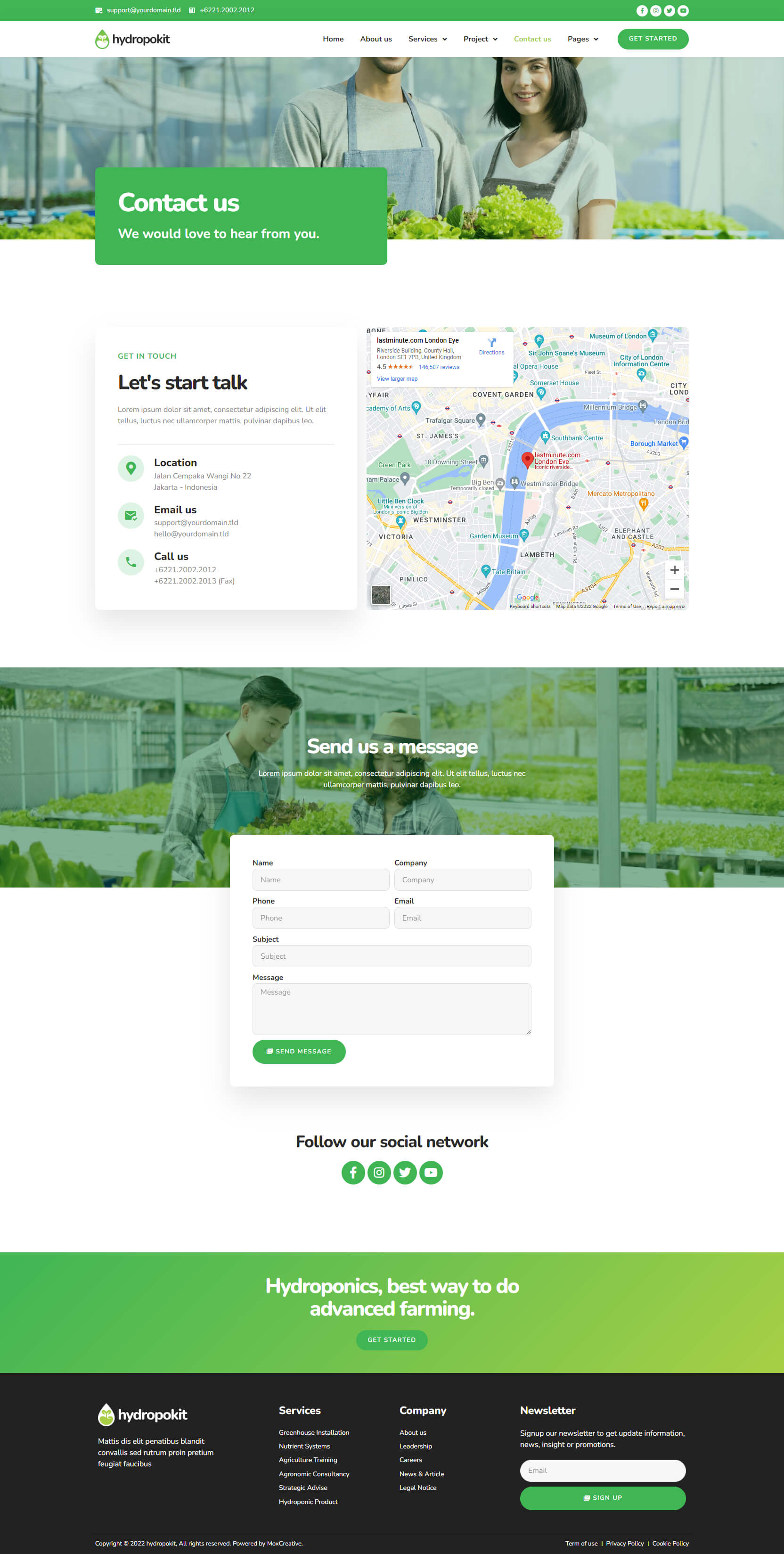 Hydropokit - Hydroponic & Agriculture Elementor Template Kit by moxcreative