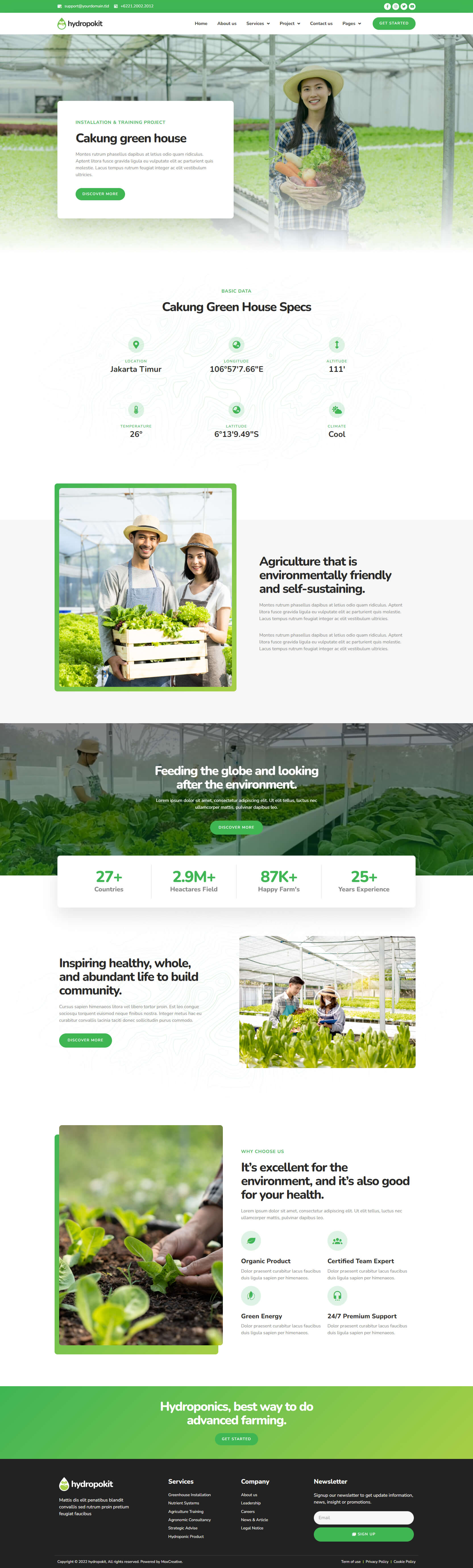 Hydropokit - Hydroponic & Agriculture Elementor Template Kit by moxcreative