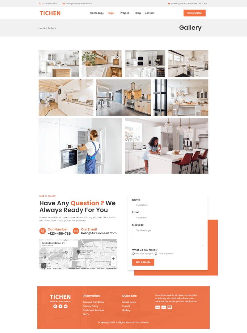 Tichen - Modern Kitchen Elementor Template Kit by Rometheme | ThemeForest