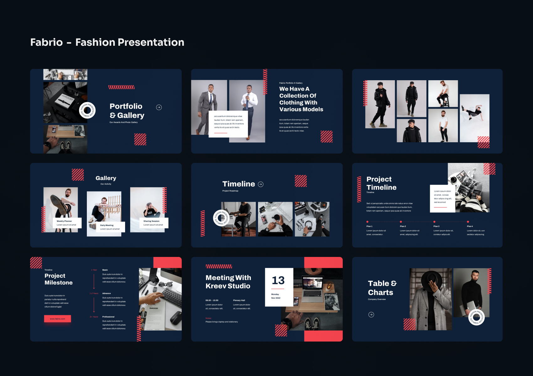 Fabrio - Fashion PowerPoint Presentation, Presentation Templates ...