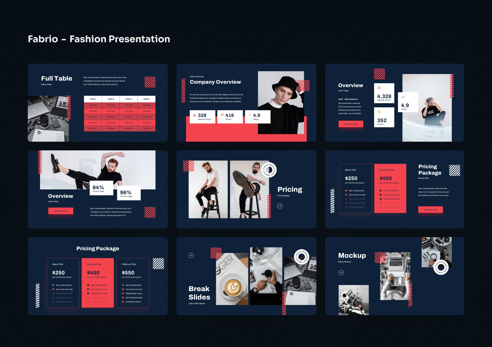 Fabrio - Fashion PowerPoint Presentation, Presentation Templates ...