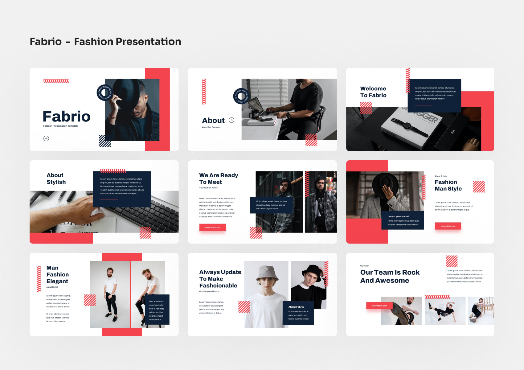Fabrio - Fashion PowerPoint Presentation, Presentation Templates ...