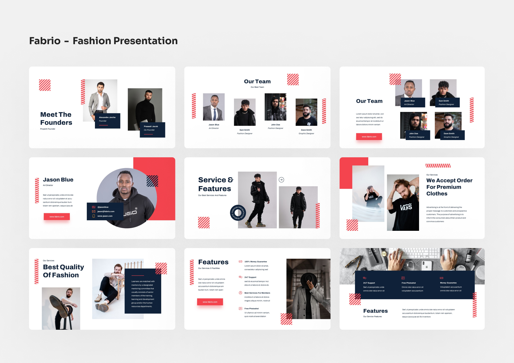 Fabrio - Fashion PowerPoint Presentation, Presentation Templates ...
