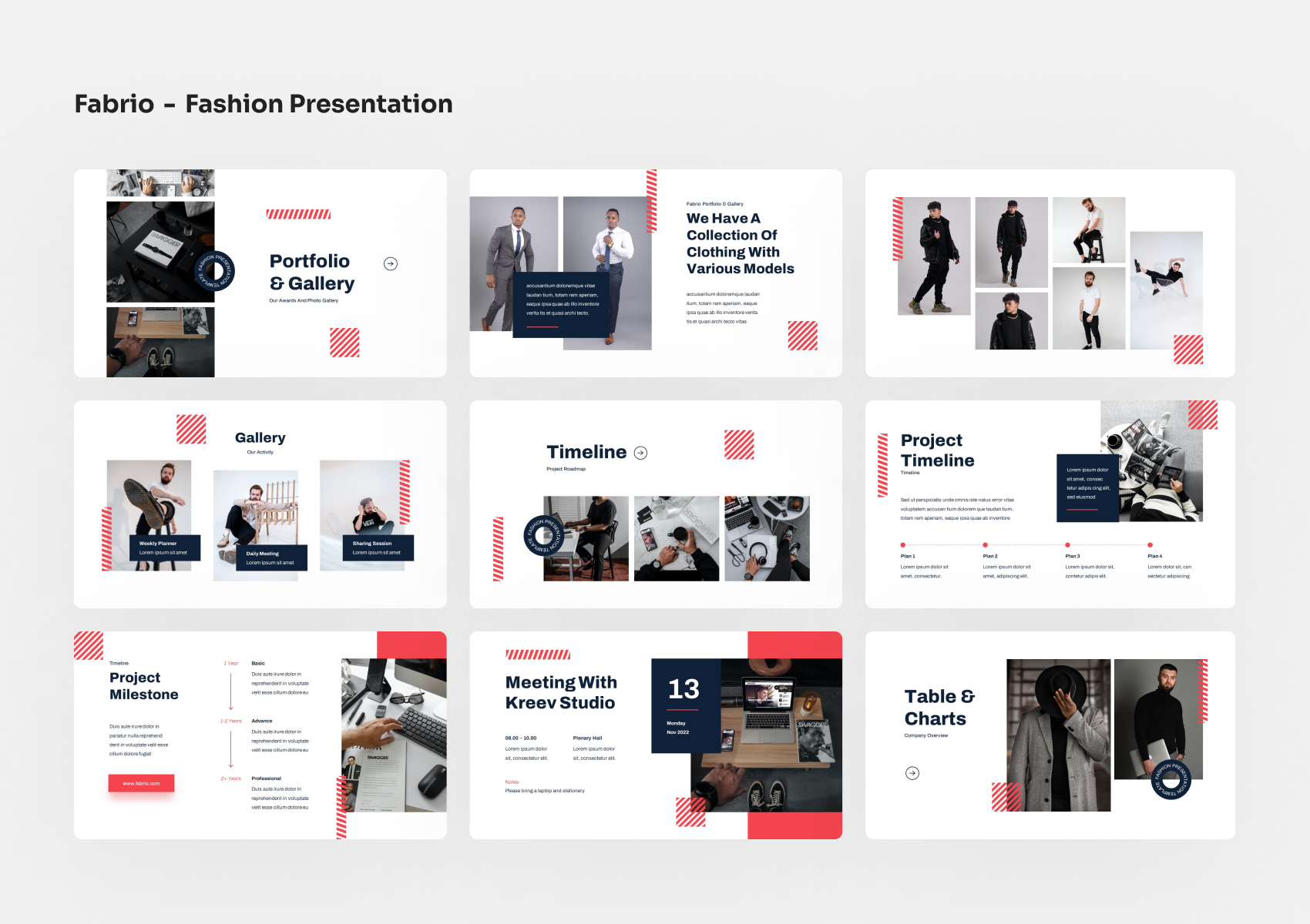 Fabrio - Fashion PowerPoint Presentation, Presentation Templates ...