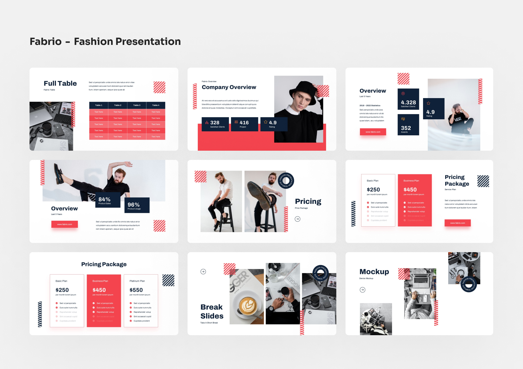 Fabrio - Fashion PowerPoint Presentation, Presentation Templates ...
