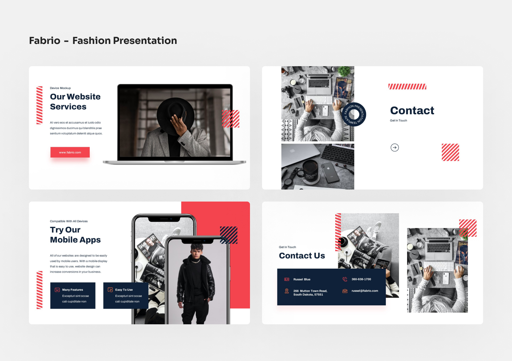 Fabrio - Fashion PowerPoint Presentation, Presentation Templates ...