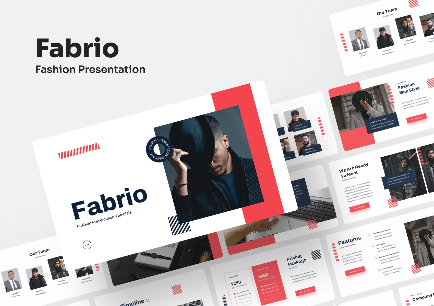 Fabrio - Fashion Keynote Presentation, Presentation Templates ...