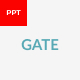 Gate - Annual Report Presentation PowerPoint, Presentation Templates
