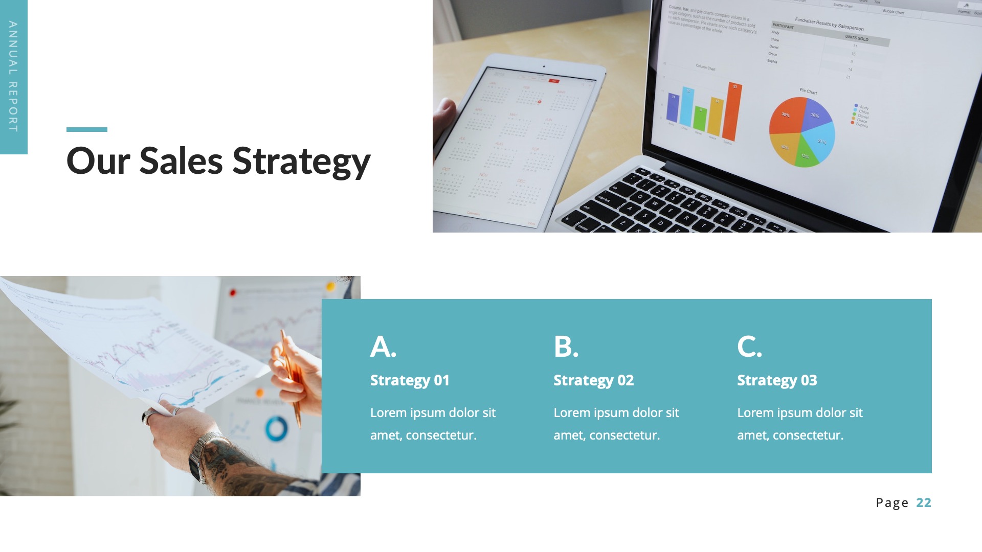 Gate - Annual Report Presentation PowerPoint, Presentation Templates
