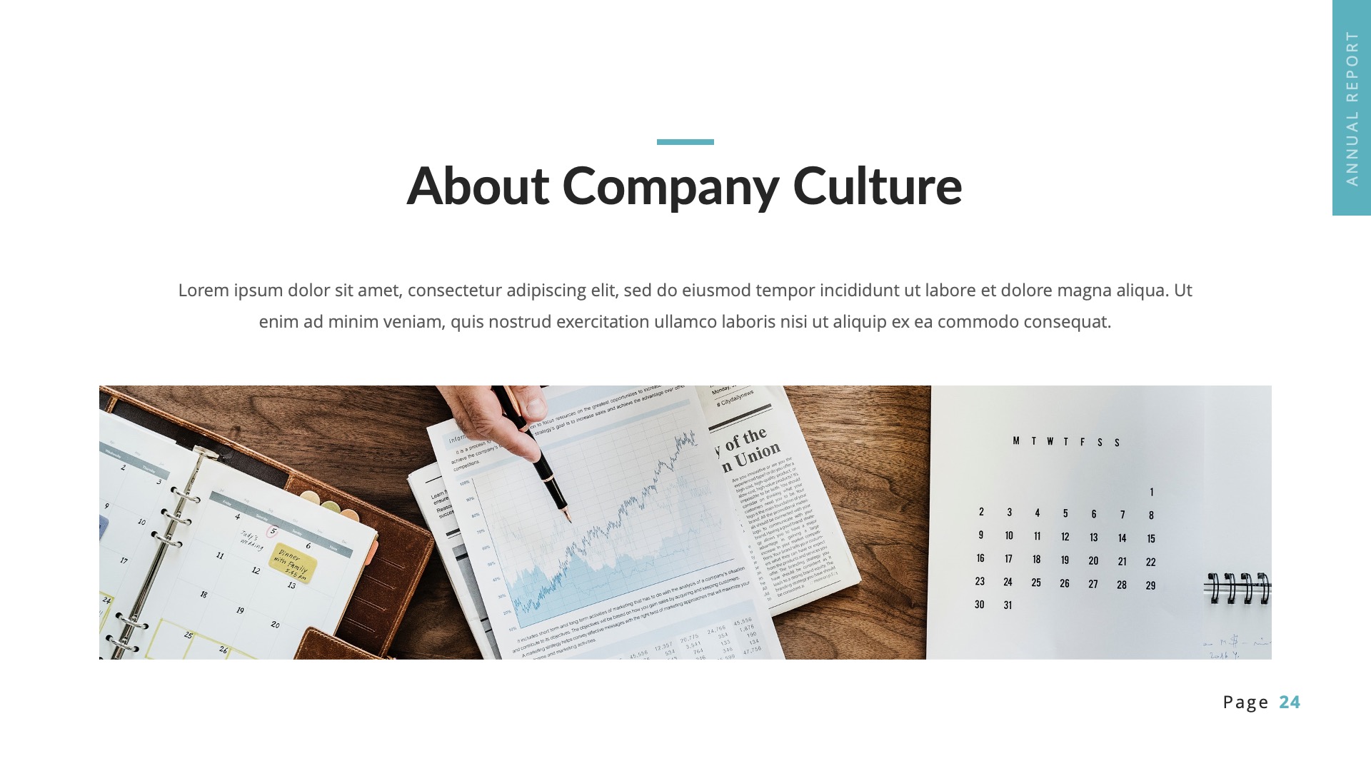 Gate - Annual Report Presentation PowerPoint, Presentation Templates